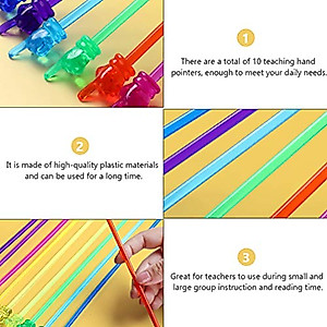 20pcs Mini Hand Pointers Resin Presentation Pointers Handheld Teachers Pointers Teaching Pointers Sticks Classroom Finger Pointer for Elementary School & Kindergarten Teacher