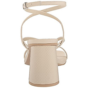 Dolce Vita Women's PAROO Heeled Sandal, Ivory Leather, 8