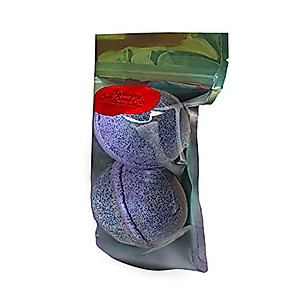 Tired of Politics Bath Balls - Funny Bath Bombs, XL Black Amethyst Fizzers, Handcrafted, Made in The USA, 2 Count