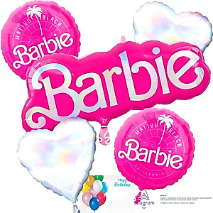 Party City amscan Anagram California Dreaming Birthday Party Supplies Balloon Bouquet Decorations, Multicolored Officially Licensed