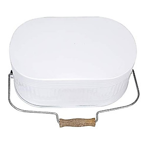 Alpha Living Home Flatware Caddy, Storage Large Kitchen Drawer Organizer, Bathroom Drawer Organizer, Kitchen Drawer Organizer for Large Utensils, Desk Organizer Pen Pencil Holder Storage - White/Gray