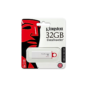 Kingston Digital 32GB DataTraveler Generation 4 USB 3.0 Flash Drive, 2 Pack (KW-U733202-8A)