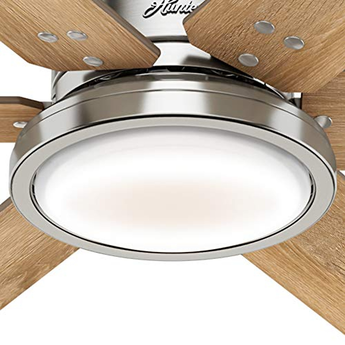 Hunter Fan Company 59398 Warrant Ceiling Fan, Brushed Nickel Finish