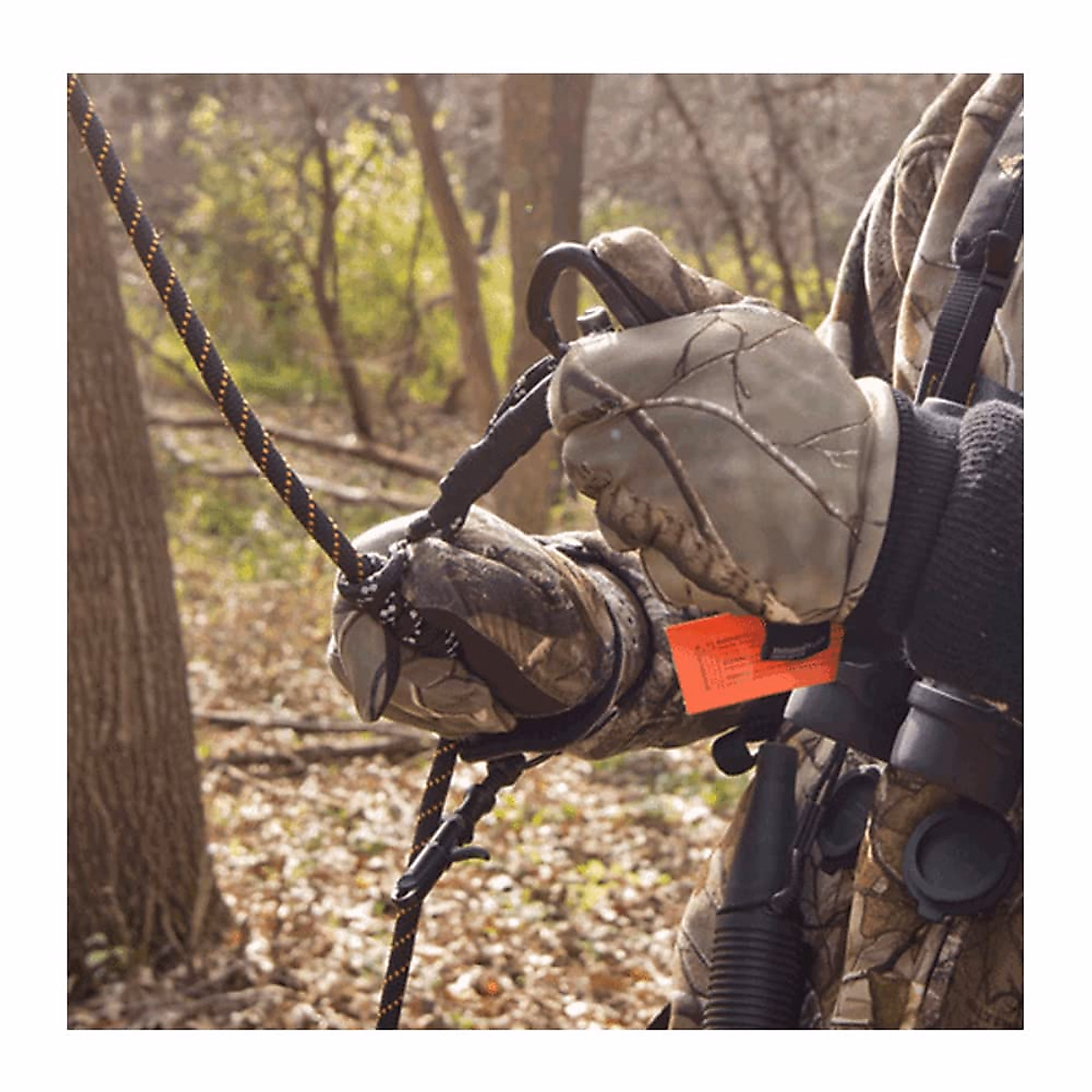 Muddy Outdoors Safe-Line 30' Durable Nylon Outdoor Hunting & Treestand Safe System for Tree Climbing - Single Pack