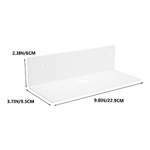 Milisten 8 pcs Acrylic Floating Clear Floating Shelf Acrylic Wall Ledge Shelves Invisible Floating Shelves Shelves Wall Ledge