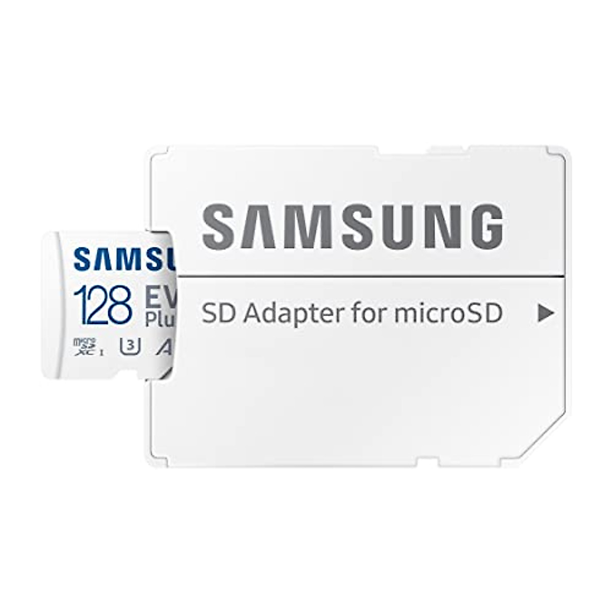 SAMSUNG EVO Plus w/SD Adaptor 128GB Micro SDXC, Up-to 130MB/s, Expanded Storage for Gaming Devices, Android Tablets and Smart Phones, Memory Card, MB-MC128KA/AM, 2021