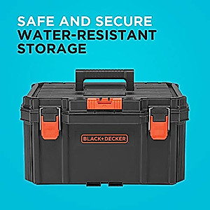 beyond by BLACK+DECKER BLACK+DECKER BDST60500APB Stackable Storage System - 3 Piece Set (Small Toolbox, Deep Toolbox, and Rolling Tote)