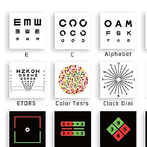 Elite Digital Eye Chart Vision Optics Visual Acuity Software Chart/w Remote