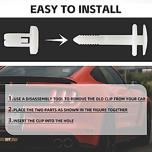 NTNEV 50 Pcs Automotive Door Panel Retainer Clip, Replacement for GM 15960325, Compatible with GMC Truck Chevrolet Cadillac