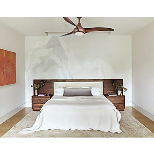 Minka-Aire F844-DK Light Wave 52" Ceiling Fan, Distressed Koa with Remote and Additional Wall Control