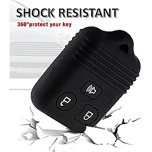 Pilida 2 Keyless Entry Remote Control Ford Key Fob Replacement 3 Button Clicker Transmitter fits for Ford 1998-2016 F-150 F-250 F-350, Mazda, Mercury, Lincoln