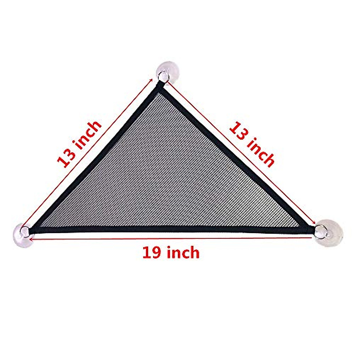 Yamadura Reptile Hammock Lounger & Ladder Accessories Set for Large & Small Bearded Dragons Anole Geckos Lizards or Snakes (Triangle, 19×13×13 inch, 2 Pack)