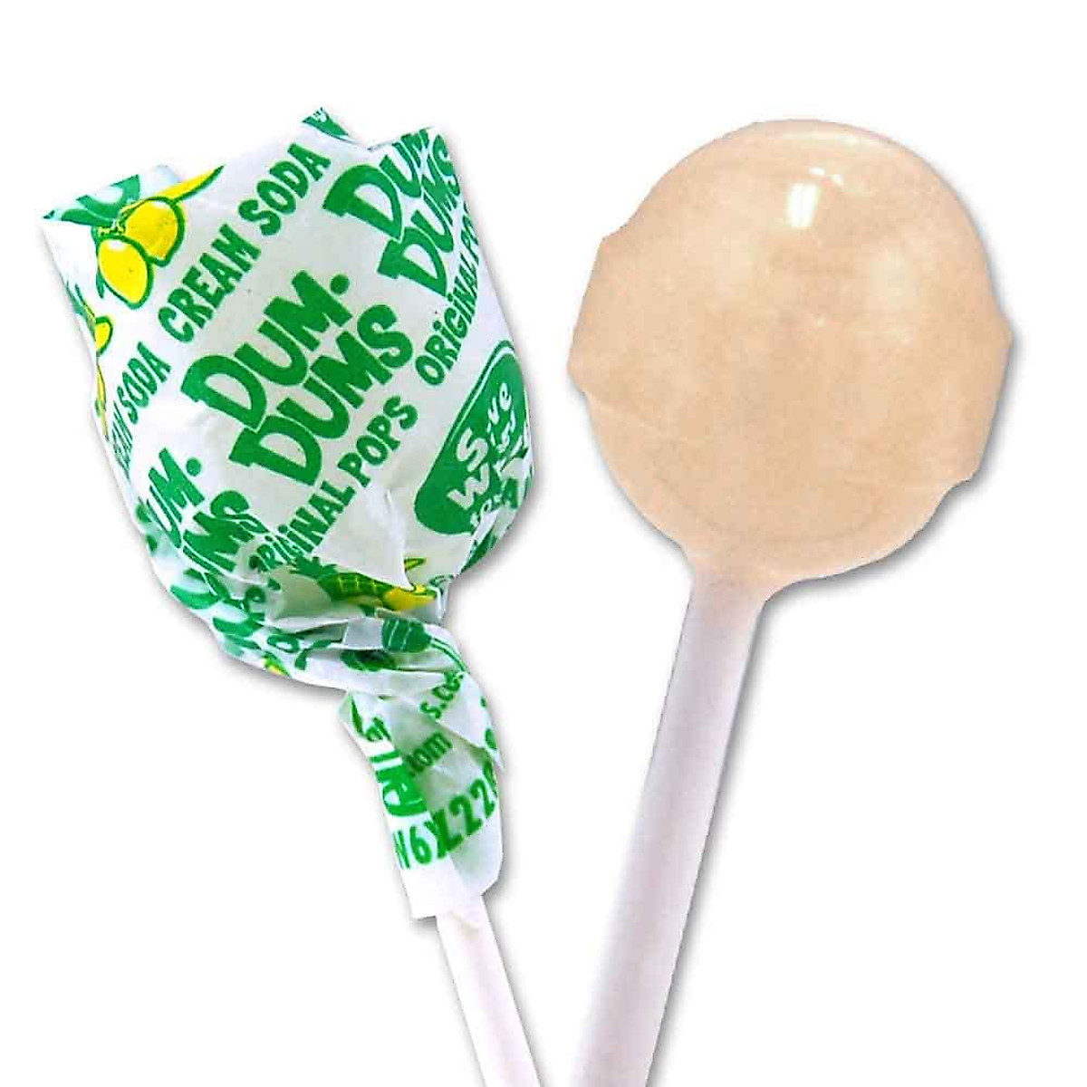 Dum Dums Lollipops Cream Soda Flavor 1-50 Ct Bag