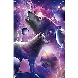 James Booker - Space Wolves Howling Wall Poster with Push Pins