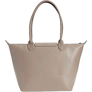 Longchamp Le Pliage City Coated Canvas Large Shoulder Tote, Taupe