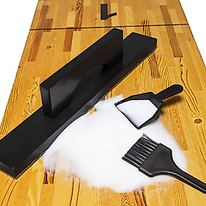 YDDS Shuffleboard Sand with Shuffleboard Brush - Shuffleboard Wax Set for Shuffleboard Table + Shuffleboard Brush + Mini Dustpan and Brush