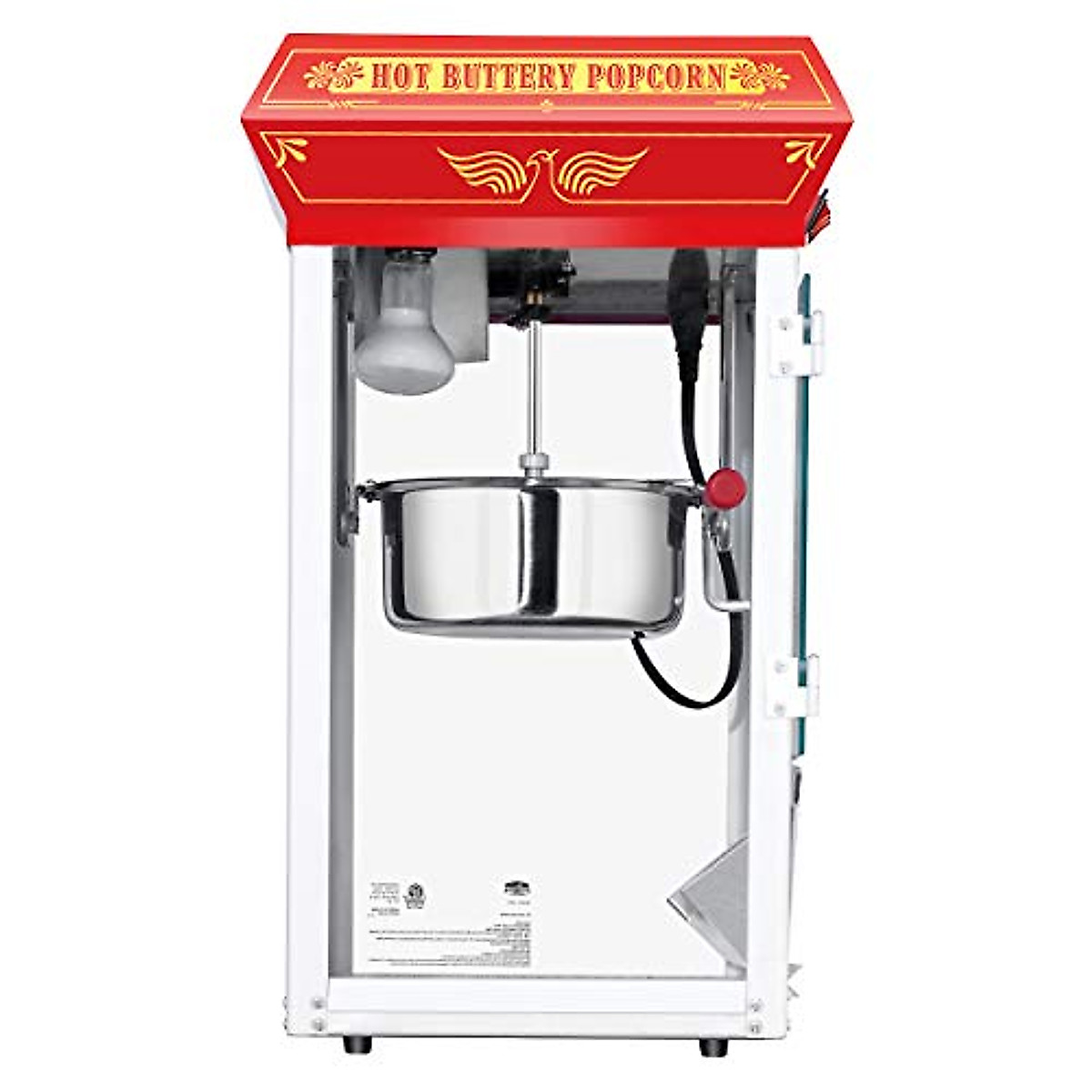 Great Northern Popcorn Countertop Style Popcorn Machine, Counter-top Popper, Red