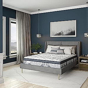 Kingsdown Cushion Firm Euro Pillow Top Hybrid King Mattress Cooling Gel Memory Foam Layer Multi-Layered Motion Isolation Cool Sleep Quilted Top Luxury Mattresses, 15-inch, Passions Engleson