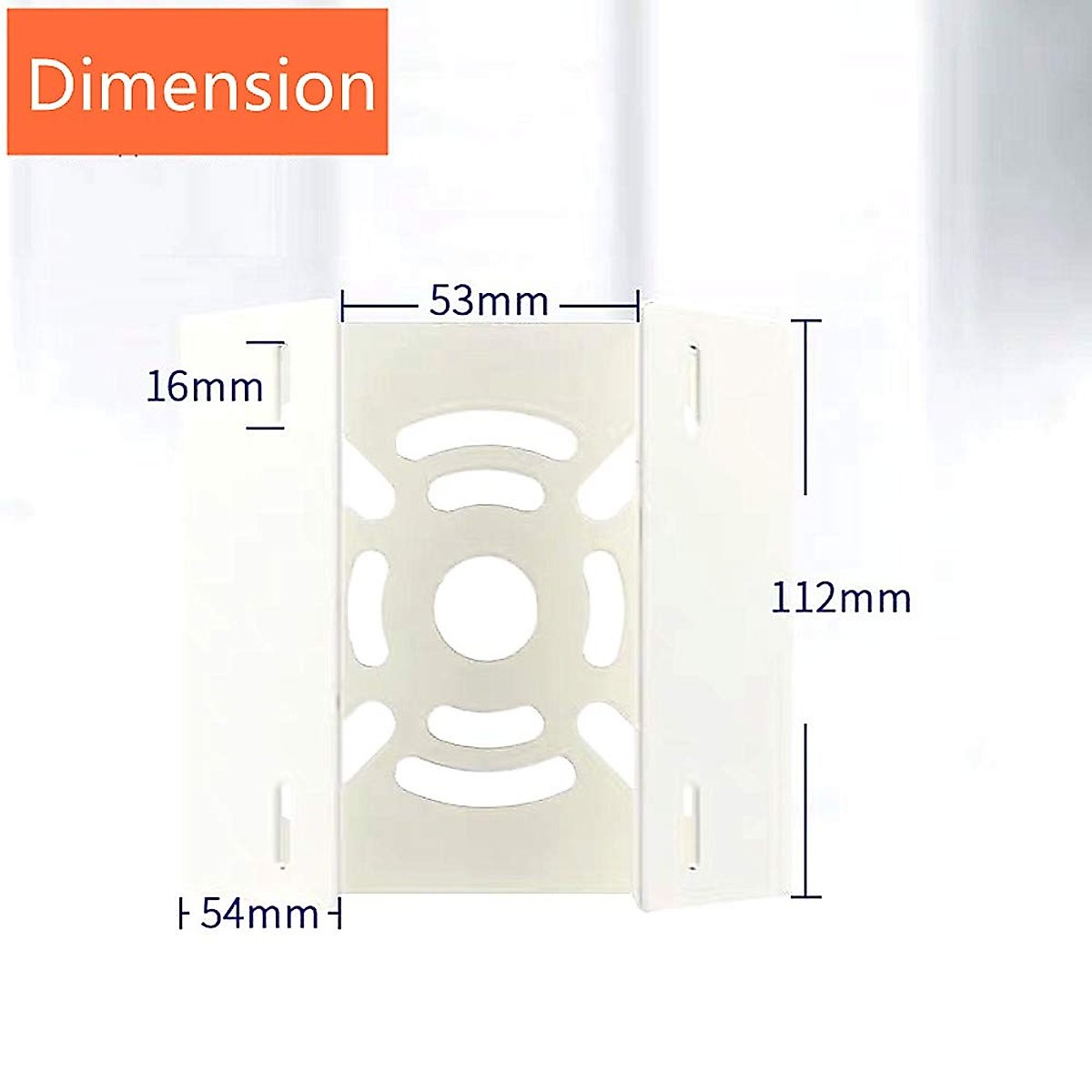 BeElion 2-Set Universal Vertical Pole Mount Adapter with 4 Loops(Φ100mm), Wall Mounting Bracket for CCTV Security Camera PTZ Dome Vertical Pole Mounting Bracket
