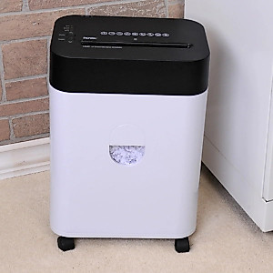 Royal Shredder Micro-Cut Paper Shredder, 14-Sheet, Black/White