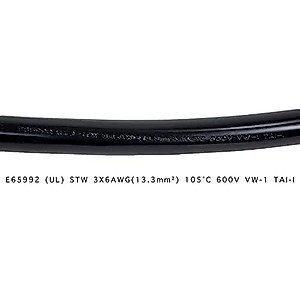 Dr Infrared Heater DR-PS101 Power Cord with NEMA 6-50P Plug, 9-Feet, Black