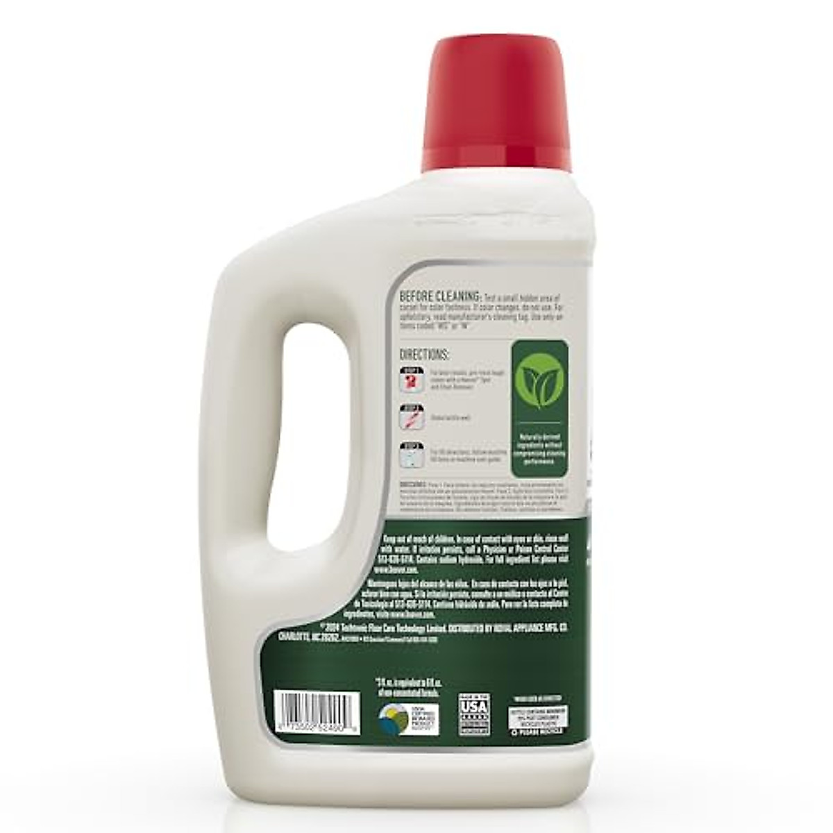 Hoover Pure Essentials Carpet Cleaner Solution, 50 oz., Fresh Rain Scent, Natural Plant Based Formula, Deep Cleaning Carpet Shampoo Solution, Pair Carpet Cleaner Machine