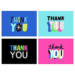 Hallmark Thank You Cards Assortment, Colorful Thanks (48 Cards with Envelopes for All Occasions)