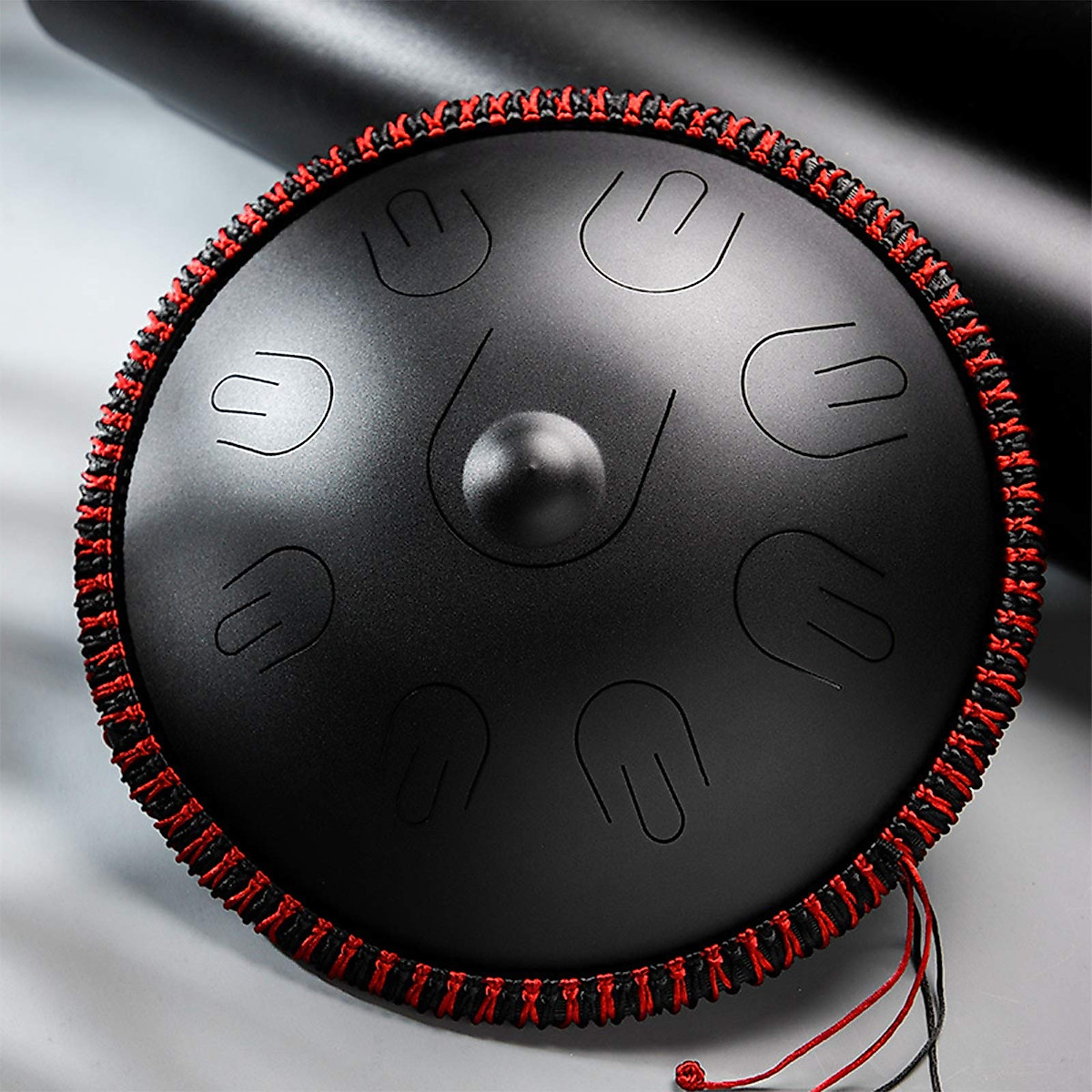 Steel Tongue Drum Tank Drum 9 Notes 14 Inch, Handpan Drum with Standard D Key Percussion Instrument Tongue Drums Kit,Hand Drums for Adults with Mallets and Soft Hand Pan Bag for Meditation Entertainme