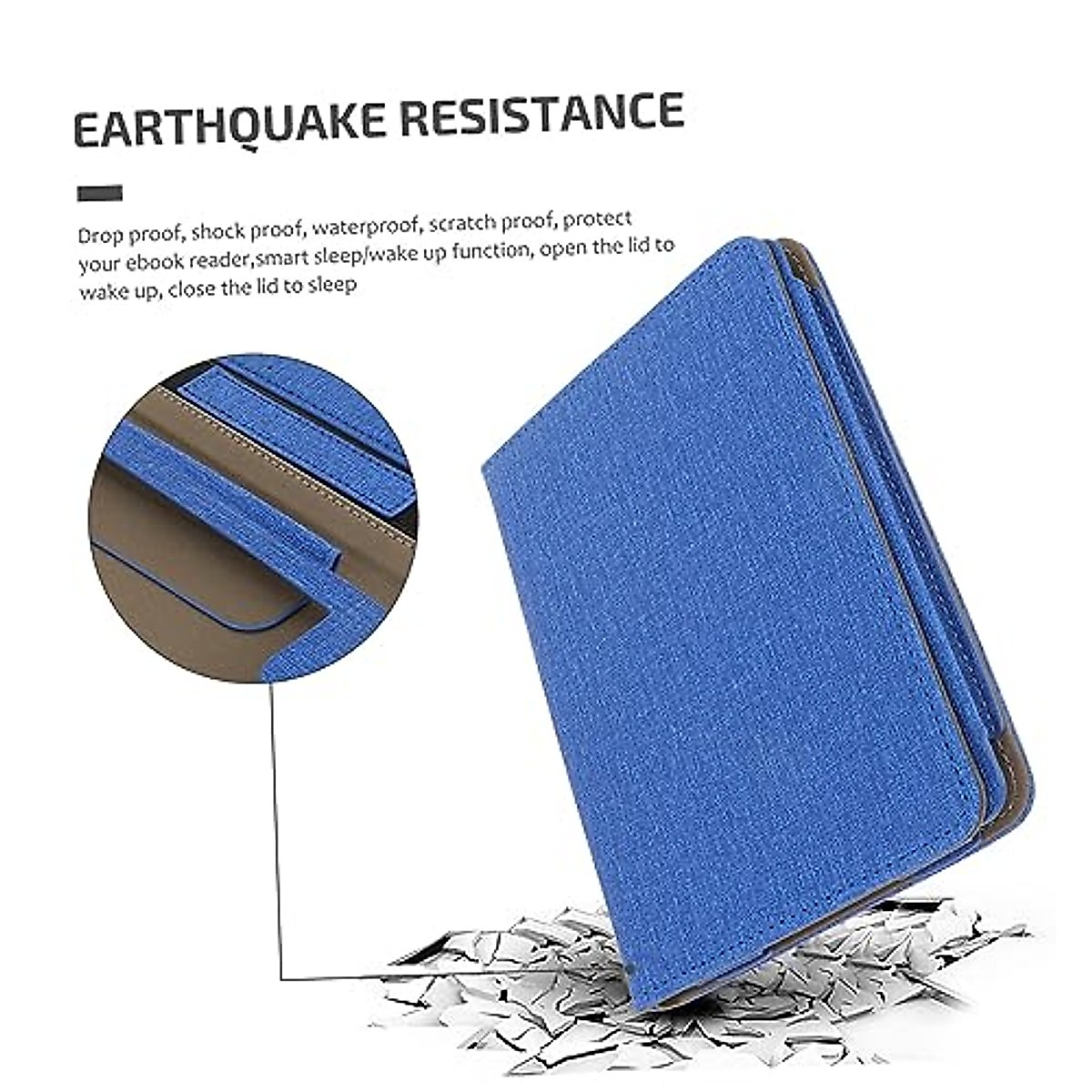 NOLITOY Tablet case Paperwhite case Paperwhite case ereaders ebook Reader Shell e- e-Reader Protective e-Reader case Ultra Thin Protective case Slim Bamboo Strips