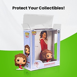 EcoTEK Protectors Albums Funko Pop Protector with Locking Tab - Crystal Clear, Heavy Duty, Acid-Free Storage Box and Display Case with Film, 0.45mm Thickness (2 pcs)