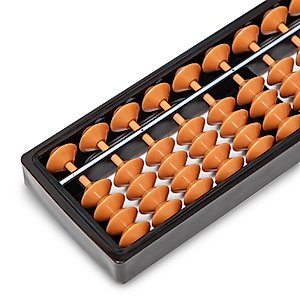 Digital Standard Abacus-17.8 cm-Professional 11-Column Soroban Calculator (Functional and Educational Tool)