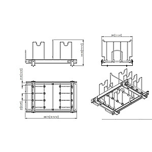 Hardware Resources Pots and Pan Orgainzer for 15" Base Cabinet MPPO215-R by Cabinet Organizers