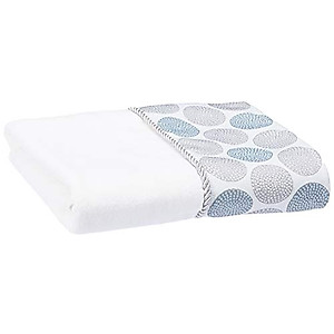 Avanti Linens - Bath Towel, Soft & Absorbent Cotton Towel (Dotted Circles Collection, White)
