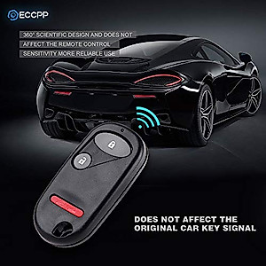 ECCPP NHVWB1U523 key fob Replacement for Keyless Entry Remote Key Fob for Honda Civic/for H onda Pilot NHVWB1U523 NHVWB1U5212003 for h onda civic key fob (Pack of 2)
