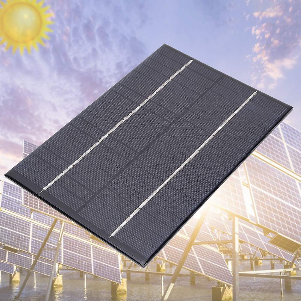 Delaman Solar Panel, Polycrystalline Silicon Solar Panel Charging Power Board High Conversion Rate