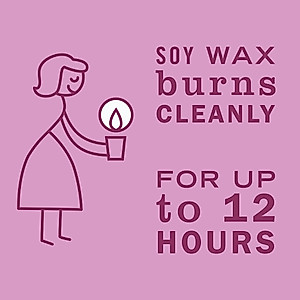 Mrs. Meyer's Soy Tin Candle, 12 Hour Burn Time, Made with Soy Wax and Essential Oils, Peony, 2.9 oz