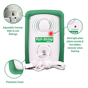 Basic Pull String Alarm for Fall Prevention and Anti-Wandering by Smart Caregiver - BPS-01