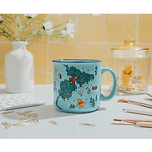 Disney Winnie the Pooh Map of the Hundred Acre Wood Ceramic Mug | Holds 20 Ounce