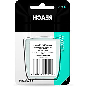 REACH Unflavored Waxed Dental Floss, 55 yds (Pack of 4)