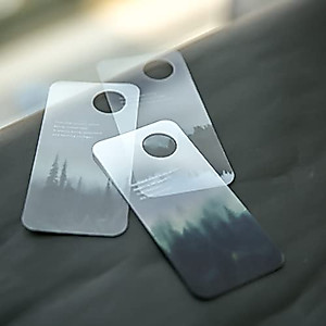 ROUKANNGE 10pcs Forest Theme Bookmarks, Transparent Gradient Color Bookmarks, Suitable for Women, Students, Teachers, Reading Lovers and Writers. This is a Simple and Beautiful Perfect Gift