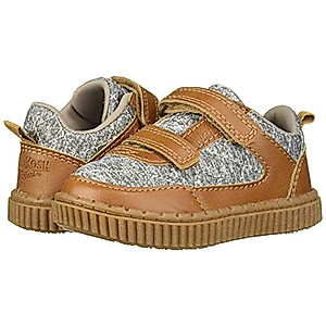 OshKosh B'Gosh Boy's Jasper Sneaker, tan/Grey, 12 M US Little Kid