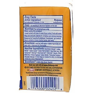 Dial Antibacterial Deodorant Soap, Gold, 4 Ounce, 3 Bars (Pack of 4)