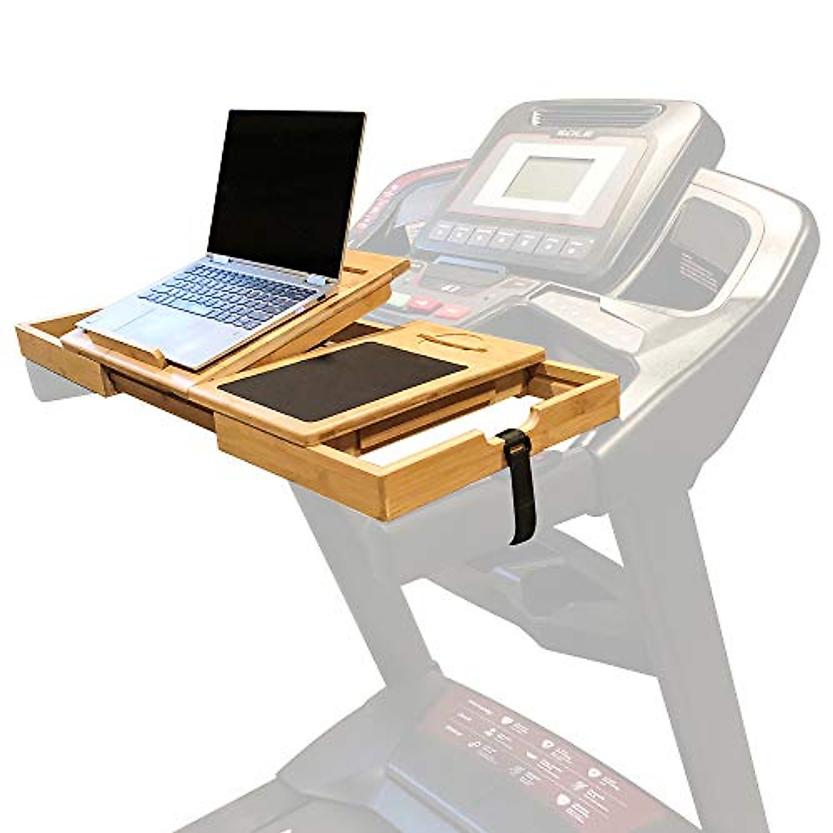SmartFitness Universal Treadmill Desk, Treadmill Laptop Holder, Treadmill Laptop Stand, Treadmill Laptop Desk, Treadmill Desk Attachment, Laptop Mount, Computer Stand for Treadmill (Patent Pending)