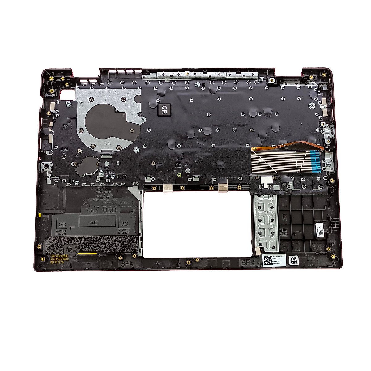 wzqrps Replacement Laptop Upper Case Palmrest Backlit Keyboard Assembly Part for Dell Latitude 14 3420 E3420 04PX9K 4PX9K Black