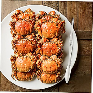 DOITOOL 5pcs Stainless Steel Crab Fork Stainless Steel Lug Nuts Fork and Spoon Set Cocktail Tools Stainless Steel Set Walnut Opener Tool Lobster Crackers Crab Fork Tool Crab Peeling Tools