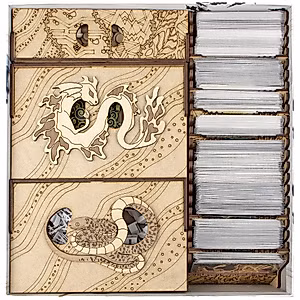 TowerRex Board Game Organizer for Spirit Island Board Game Box, Jagged Earth Expansion, Branch and Claw Expansion, Spirit Island Board Game Components, Tokens, Cards, Spirit Island boardgame