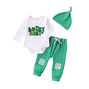 Newborn Baby Boy Football Clothes Letter Print Long Sleeve Romper Pants Outfits Infant Fall Clothing Set (Game Day Brown,6-12 Months)