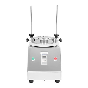 Sieve Shaker 8 Layers Lab Sifter Standard Sample Vibrating Sieve Machine 110V 125W Electric Vibrating Screen Sieve Shaker Machine for Particle Liquid Powder Lab 50dB Low Noise (White)