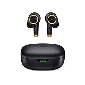 Bluedio Bluetooth Wireless Earbuds, P(Particle) Wireless Earbud Headphones in-Ear Earphones with Charging Case, Mini Car Headset Built-in Mic for Cell Phone/Running/Android, 6Hrs Playtime