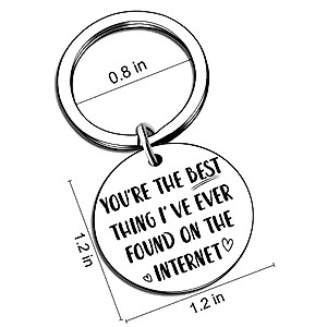 igvean Valentine Gifts for Him Funny Boyfriend Gifts Anniversary Birthday Gifts for Him Boyfriend Romantic Gift for Her Keychain for Boyfriend